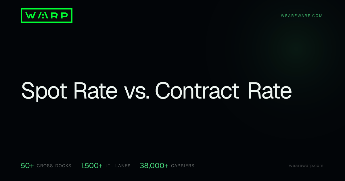 Spot Rate vs. Contract Rate | Warp